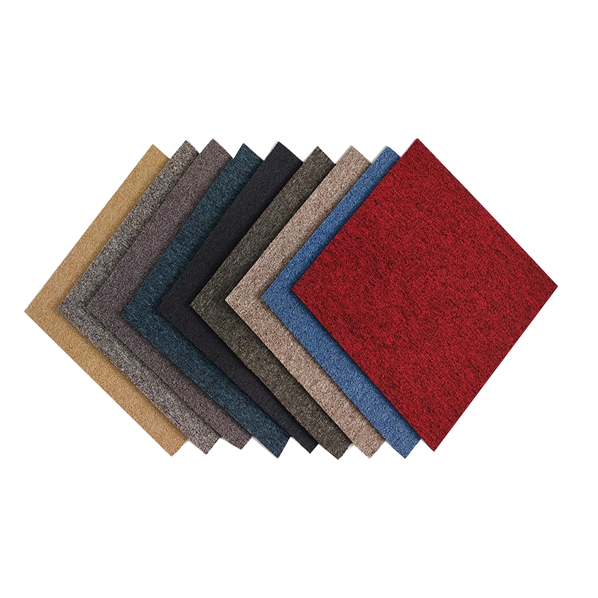 Nylon Loop Pile Carpet Tiles with Puzzle Pattern - Design Furniture Dubai